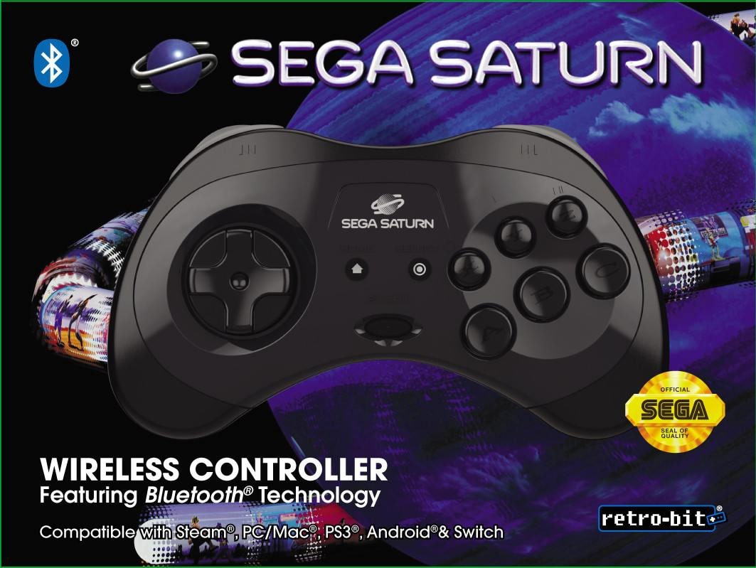 Retrospelbutiken.se – RetroBit - SEGA Saturn Wireless Controller with ...